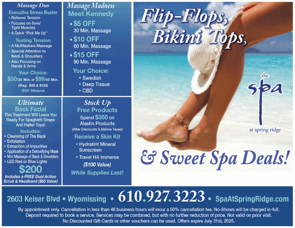 The Spa At Spring Ridge In Reading Wyomissing PA | Book Now